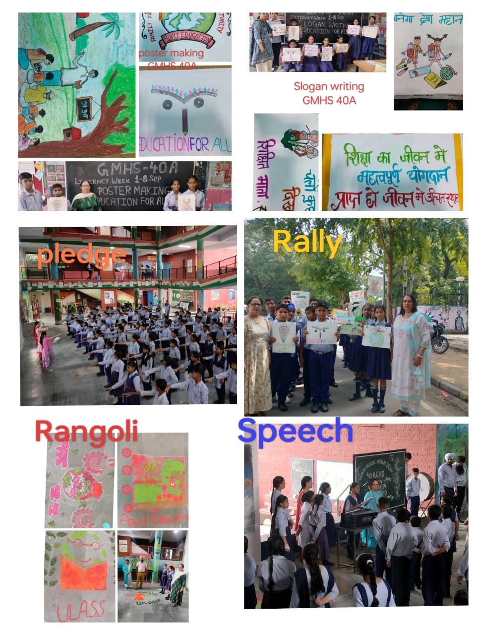 Literacy Week Activities. - Govt. Model High School Sec-40 A, Chandigarh